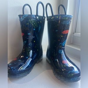 Max + Jake | Shoes | Outer Space Light Up Kids Rainboots | Poshmark